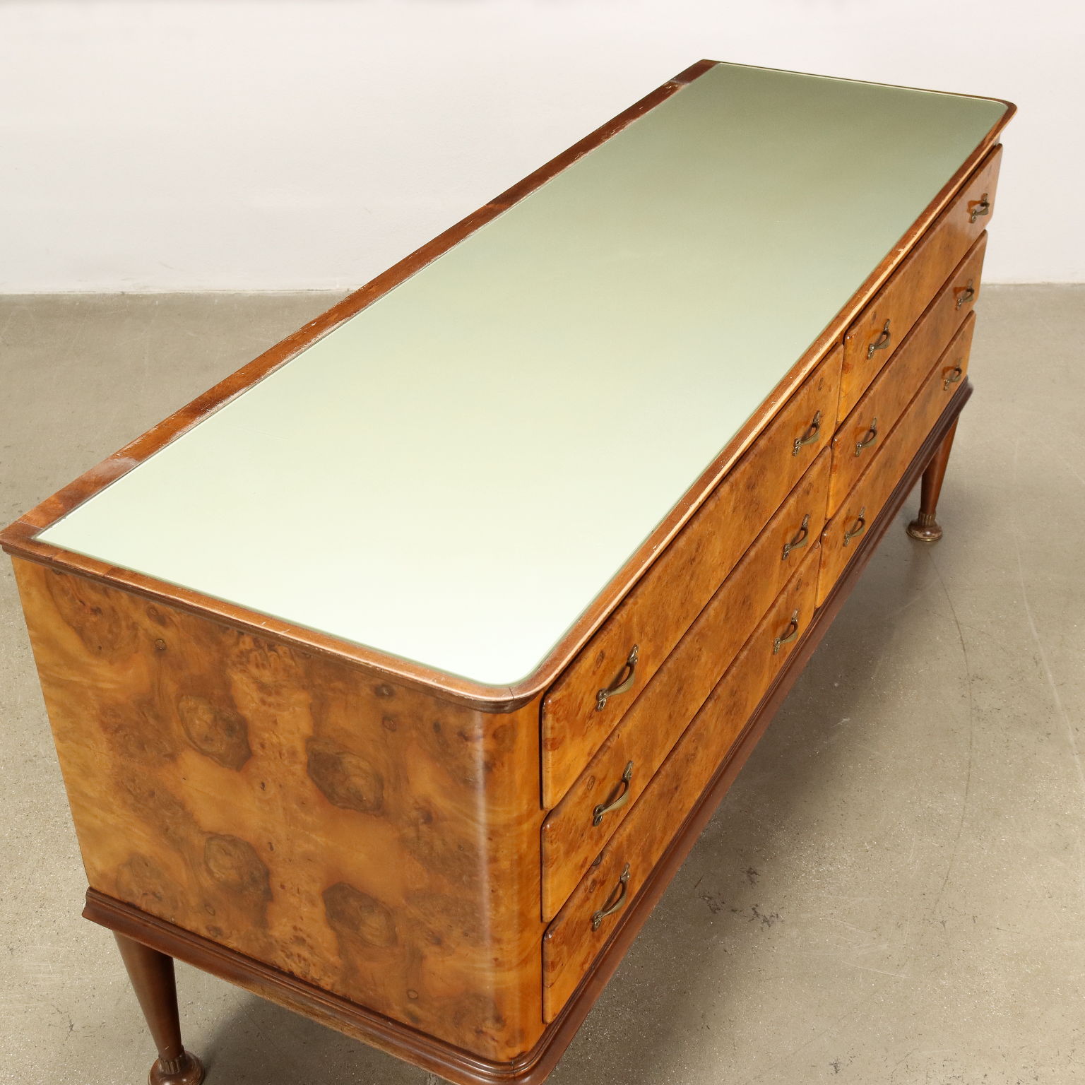 Comò Anni 50-60 | Mobili Modernariato Piano in vetro Cassettone